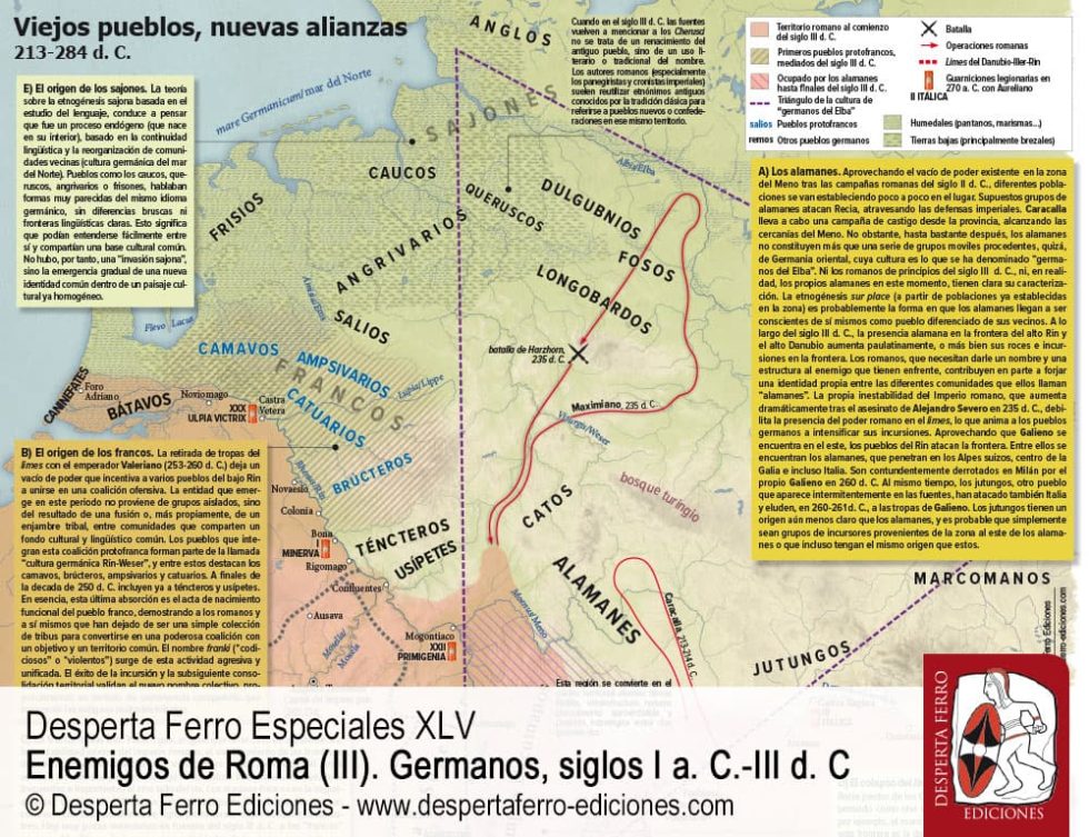 Germanos, siglos I a. C.- III d. C. Serie Enemigos de Roma